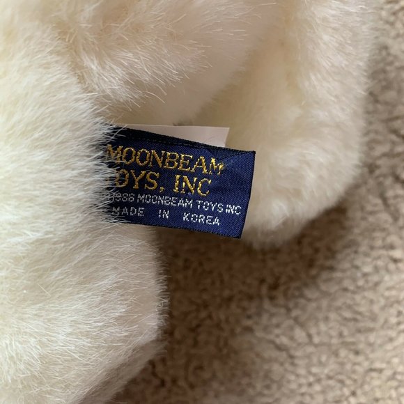MoonBeam | Toys | Vintage 986 White Plush Teddy Bear By Moonbeam Toys 1 ...